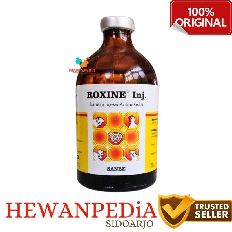 Jual ROXINE 50 ml Hewanpedia - Obat Infeksi Pernafasan CRD Ngorok ...
