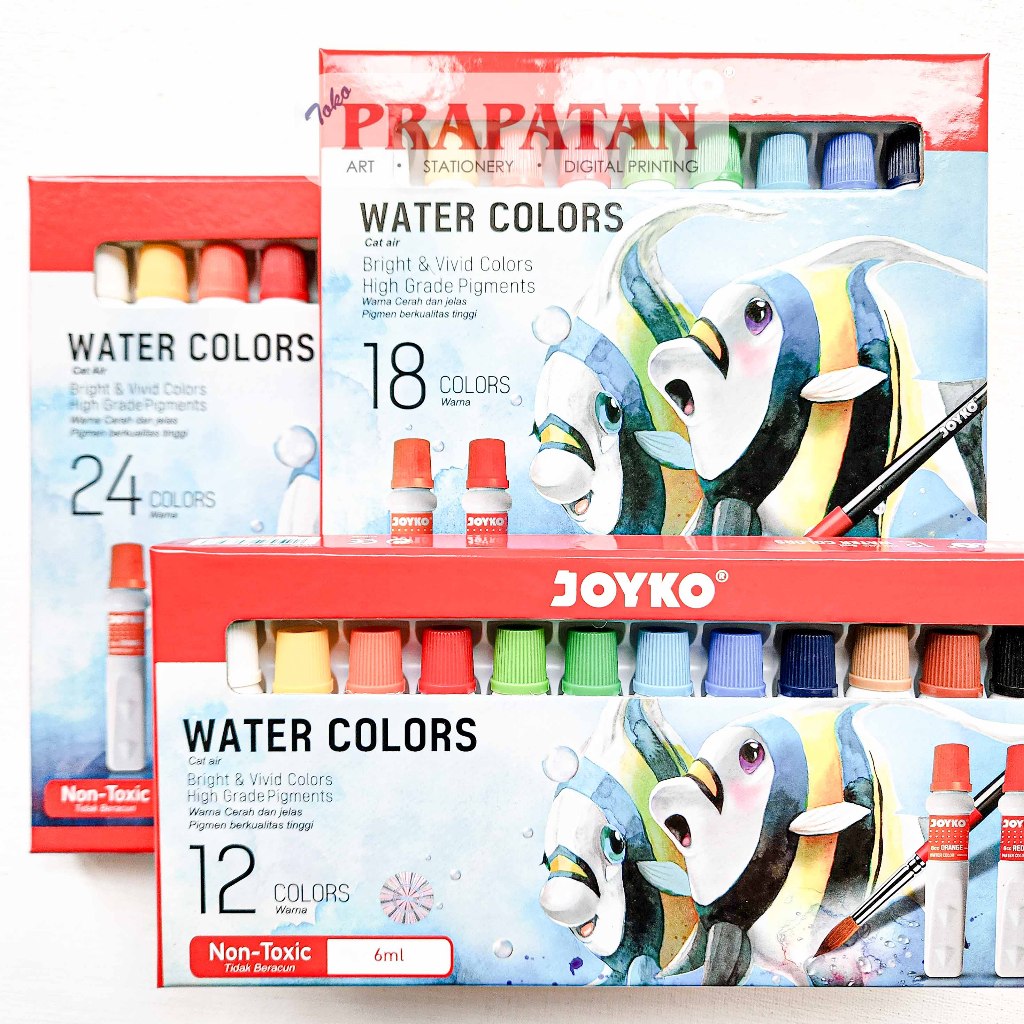 Jual Titi Joyko Watercolor Set 6ml | Cat Air Set | Shopee Indonesia