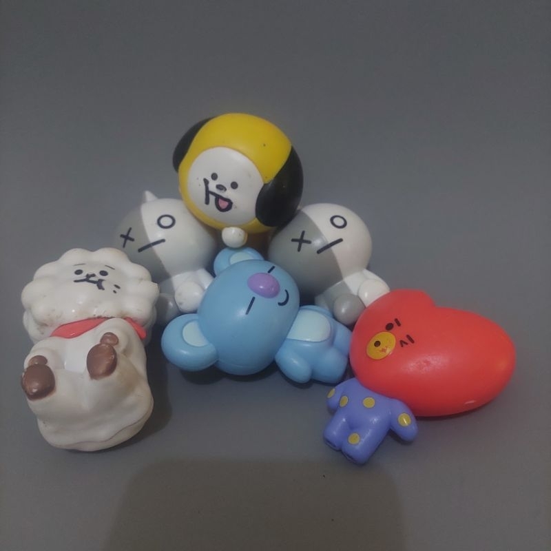 Jual TERMURAH Action Figure BT21/Miniatur pajangan Toper cake BTS Cartoon PRELOVED chimmy RJ ...