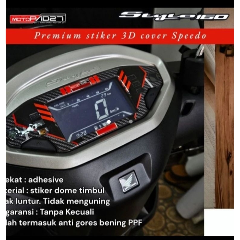 Jual stiker anti gores spidometer STYLO 160 stiker anti gores ...