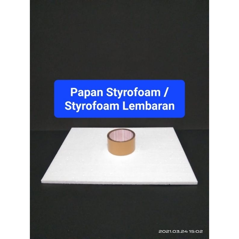 Jual Papan Styrofoam Ukuran 100x50cm tinggi 4.5-10cm tinggi/tebal dan ...