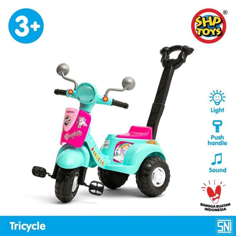 Jual Sepeda roda tiga anak SHP Mori 702 Scooter 609 ride on tricycle ...