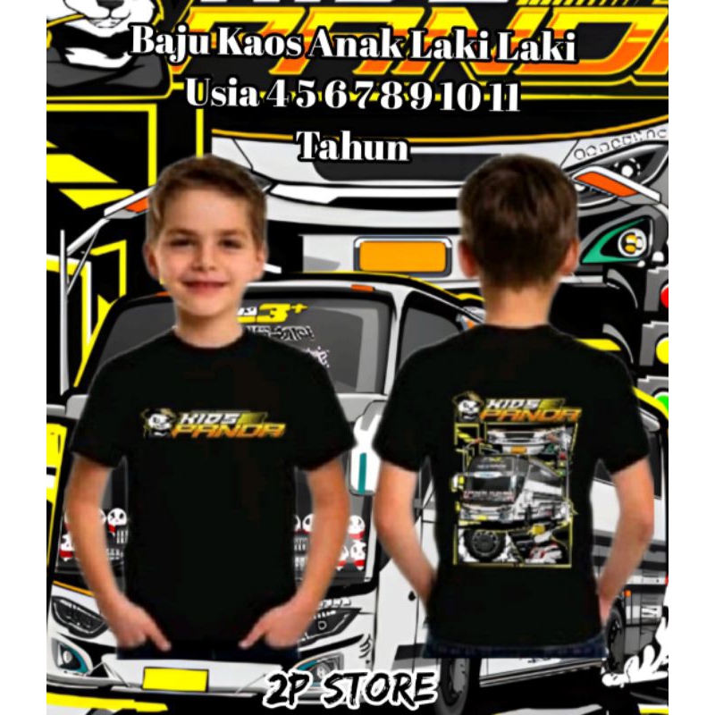 Jual Baju Kaos Anak Terbaru BUS KIDS PANDA 1 Dari Usia 4 5 6 7 8 9 10 11 Tahun/Baju Kaos Anak ...