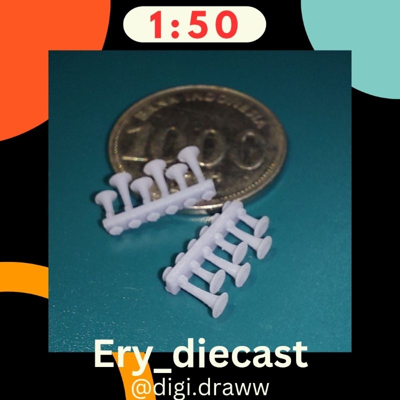 Jual miniatur basuri corong klakson telolet bus bahan resin skala 1:50 ...