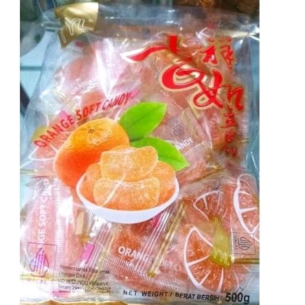 Jual Permen Jelly Jeruk TYL 500gr. Halal BPOM | Shopee Indonesia