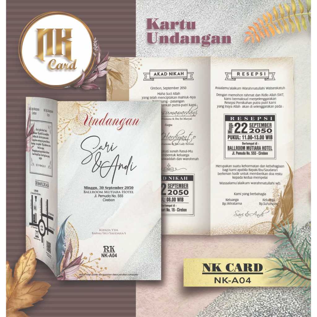 Jual NK Card NK-A04 Blangko Undangan | Shopee Indonesia