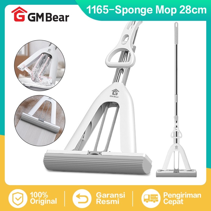 Jual Alat Pel Lantai Spons - Sponge Mop 28cm - GM Bear 1165 | Shopee ...