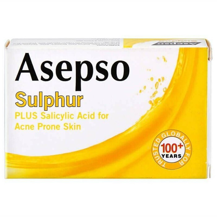Jual Asepso Sulphur Body Soap 80gr Sabun Batang Asepso Sulfur Sabun Antiseptic | Shopee Indonesia