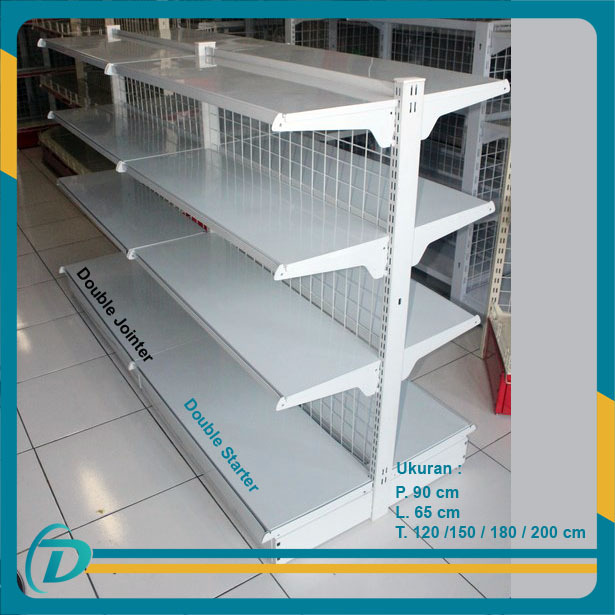 Jual Rak Minimarket Double 3025 - Rak Island Gondola - Rak Dua Sisi ...