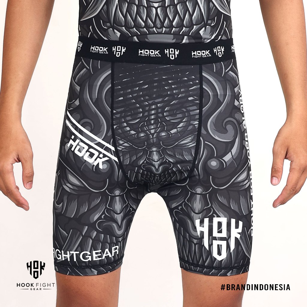 Jual Legging MMA BJJ Compression Pants Fight Spats Hook Rock | Shopee ...