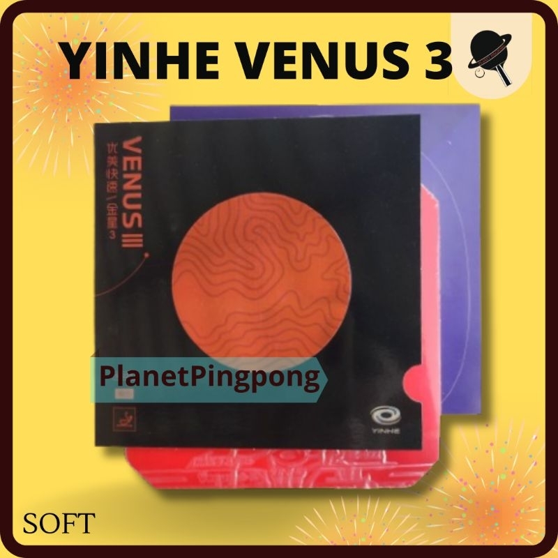 Jual Yinhe Venus III karet bet pingpong tenis meja | Shopee Indonesia