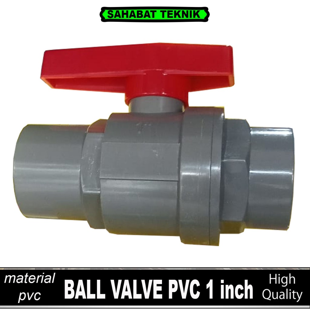 Jual Ball Valve Ballvalve Pvc 1 Inch / Stop Kran Pvc 1" inch Penyambung Pipa | Shopee Indonesia