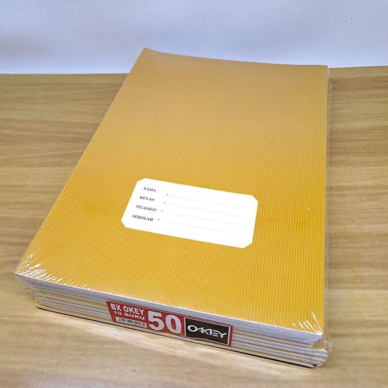 Jual Buku Tulis OKEY BOXY KRAFT 50 Lembar Isi 10 Buku Sampul Coklat ...