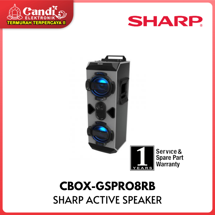 Jual SHARP Active Speaker Pro Series CBOX-GSPRO8RB | Shopee Indonesia
