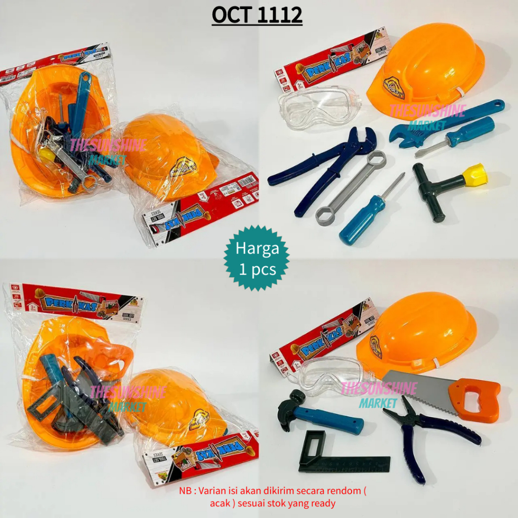 Jual MAINAN TOOL SET HELM PERKAKAS DAN PEMADAM KEBAKARAN BTS 1806-31 ...