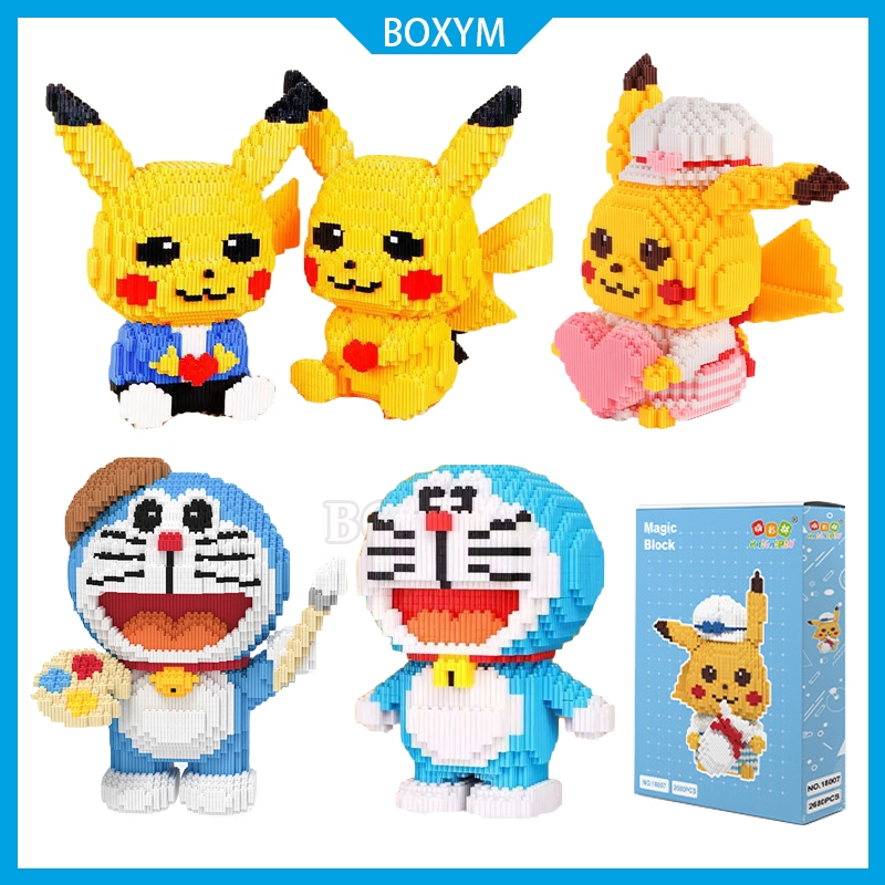 Jual Nano Building Blocks Pikachu Doraemon Blok Bangunan Besar 3D Model ...