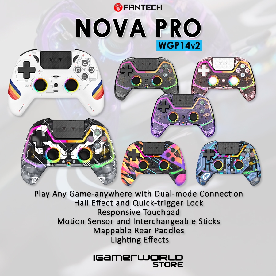 Jual Fantech NOVA PRO WGP14v2 Bluetooth Gamepad for PS4 PC Android ...