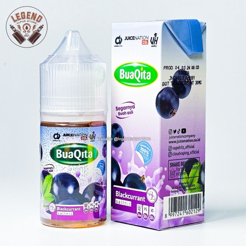 Jual SALT NIC - LIQUID BUAQITA Blackcurrant 30ML 30MG AUTHENTIC ...