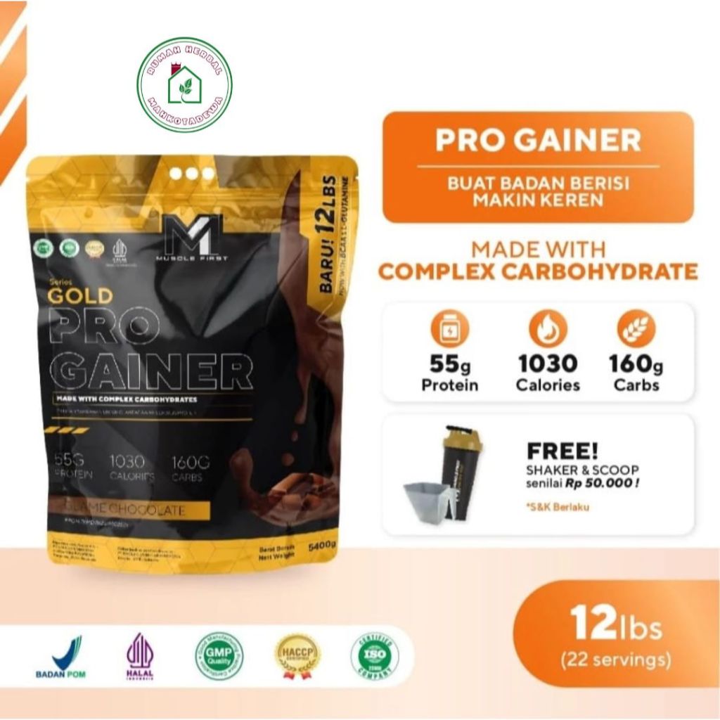 Jual Muscle First Pro Gainer 12lbs Mass Gainer Penambah Berat Badan