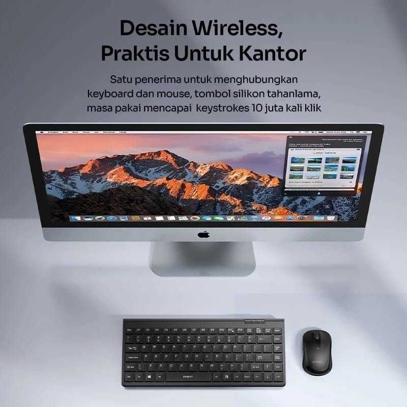 Jual Cbd* ROBOT KM3500 Portable Keyboard and Mouse Mini Wireless Set ...