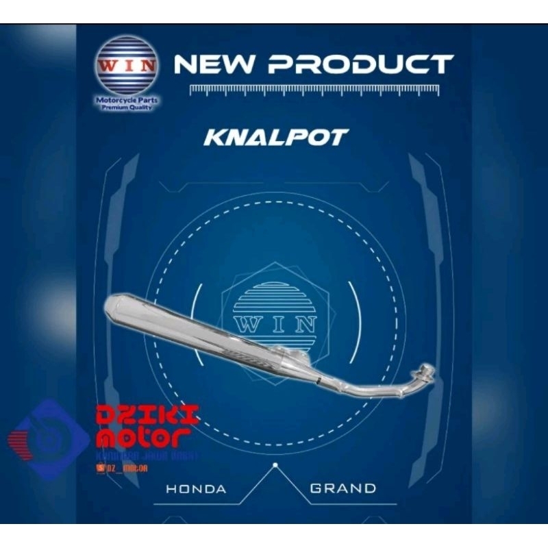 Jual Knalpot Standar Honda Astrea Grand Legenda Impressa Chrome Merek ...