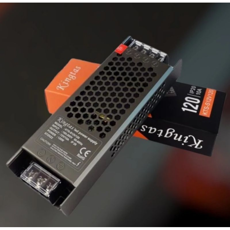 Jual Kingtas Power Supply Slim 12V 10A 120W Indoor/ Trafo Adaptor LED ...