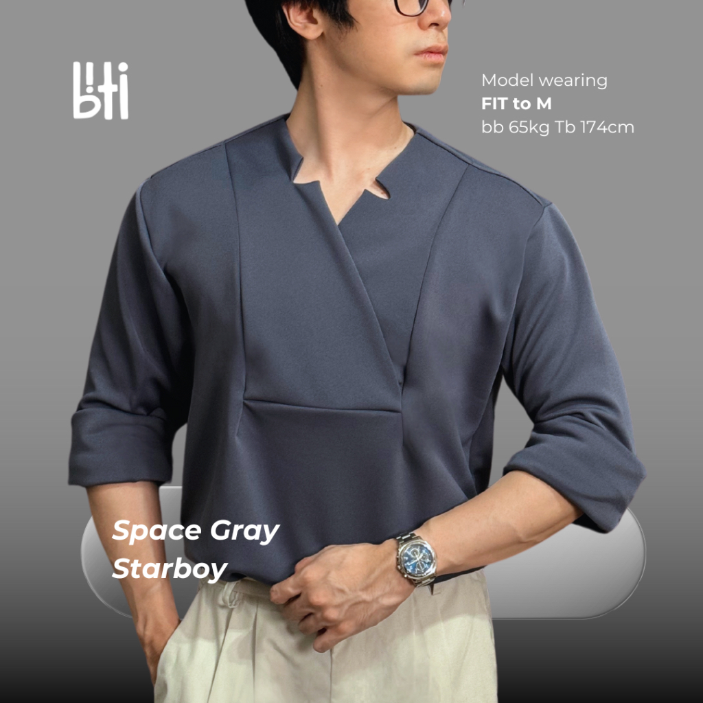 Jual BITI Starboy Scuba Shirt | Kemeja Shanghai Pria Lengan panjang ...