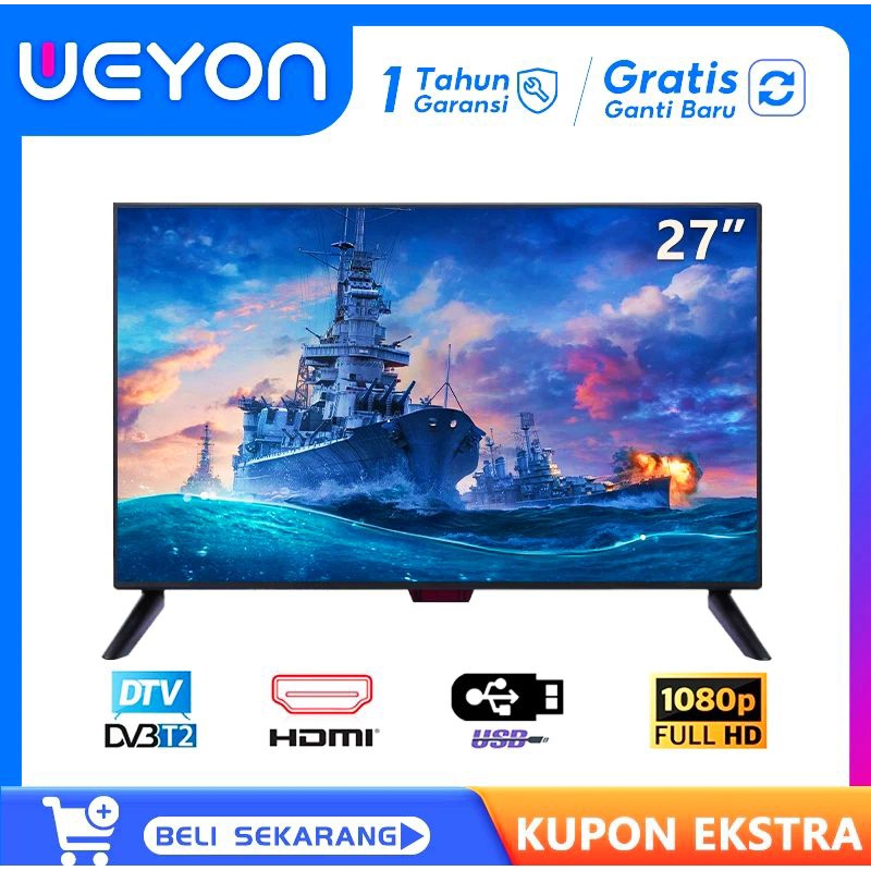Jual Weyon TV LED Digital 27 inch Digital TV FHD Televisi DVB-T2 ...