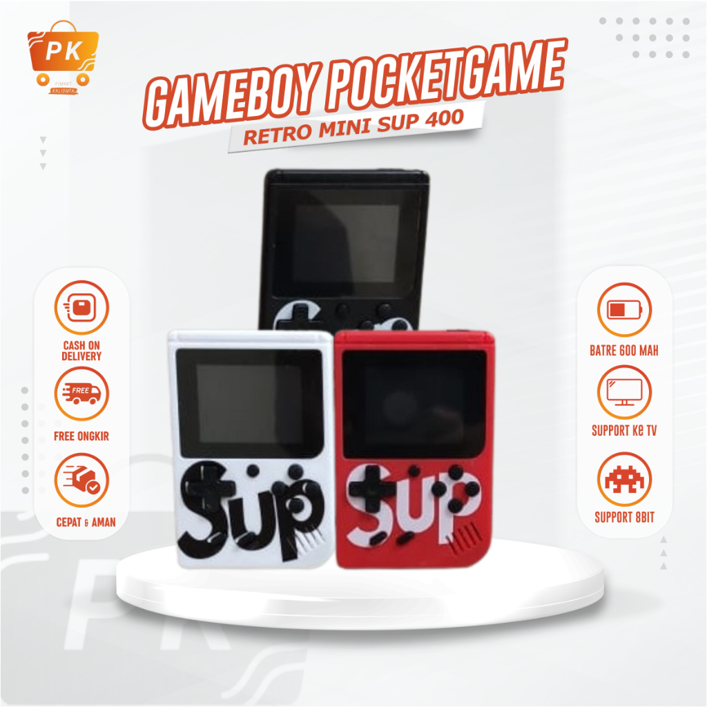 Jual Game Boy Mainan Anak Pocket Game Box Portable Retro Mini SUP 400 ...
