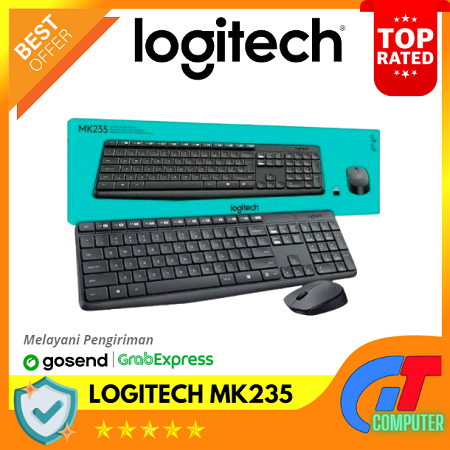 Jual LOGITECH WIRELESS COMBO KEYBOAD + MOUSE MK235 Original | Shopee Indonesia