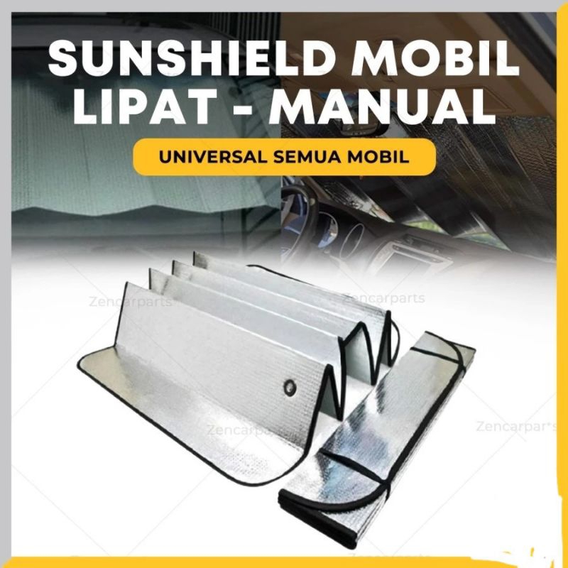 Jual Sun Shield Sunshield Pelindung Panas Dashboard Tirai Kaca Depan Mobil Sun Shade size 130CM ...