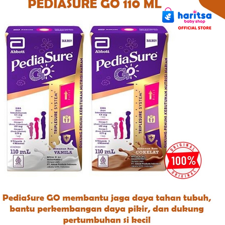 Jual Pediasure Go UHT 110 ML - Pediasure Tetra Single Pack (1-10 Tahun ...