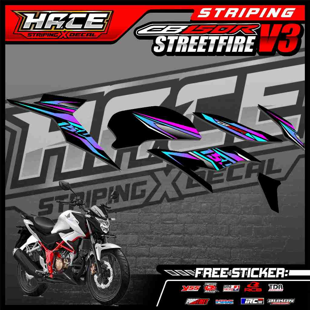 Jual 274 STRIPING STICKER CB 150R V3 STREETFIRE - STRIPING STICKER CB ...