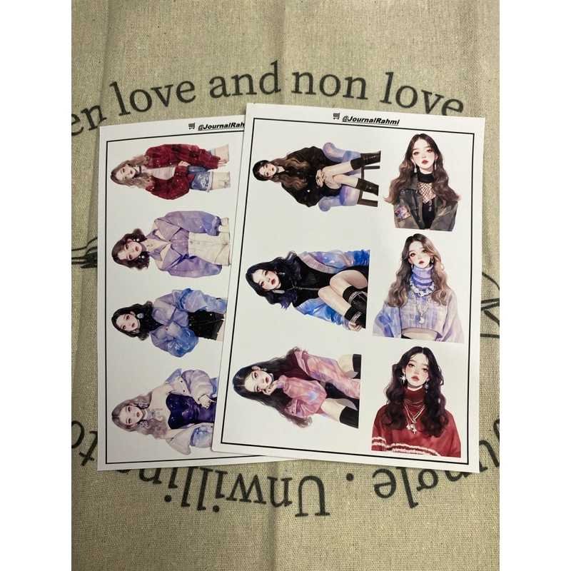 Jual Korean Fashion Girls Stiker Sheet | Shopee Indonesia