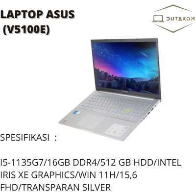 Jual LAPTOP ASUS V5100E (WARNA TRANSPARAN SILVER) | Shopee Indonesia