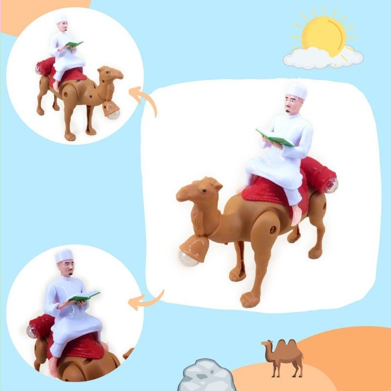 Jual Mainan Unta Arab Besar / Mainan Unta Ngaji / Onta Berjalan ...