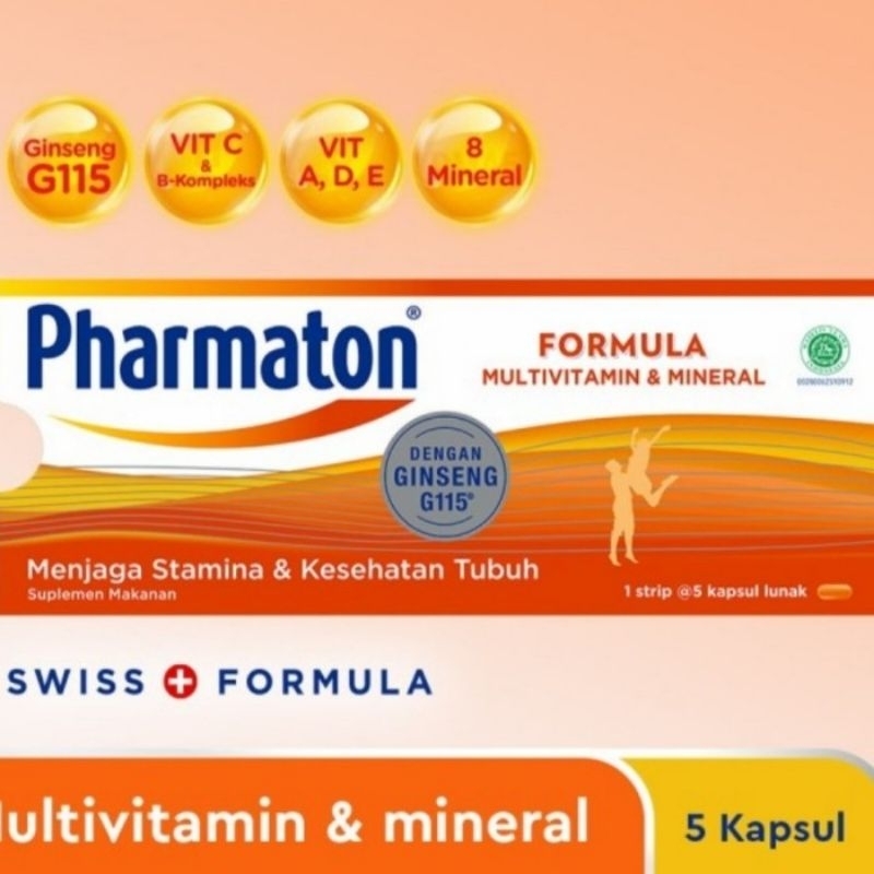Jual Pharmaton Formula Multivitamin Vit imun Parmaton Pormula Immune ...