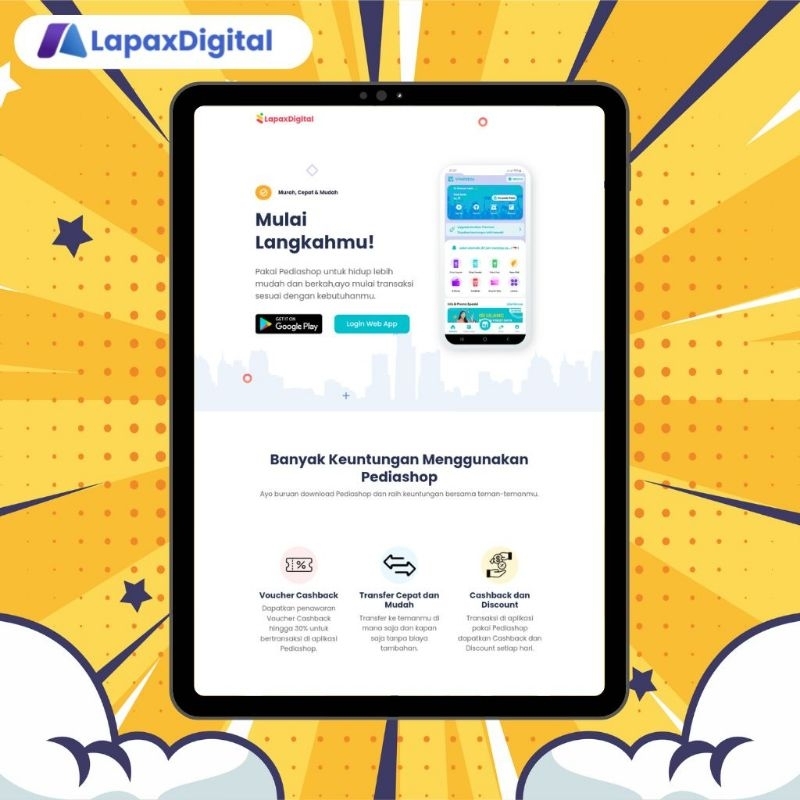 Jual Source Code Script Landing Page Khusus PPOB Upload Playstore ...