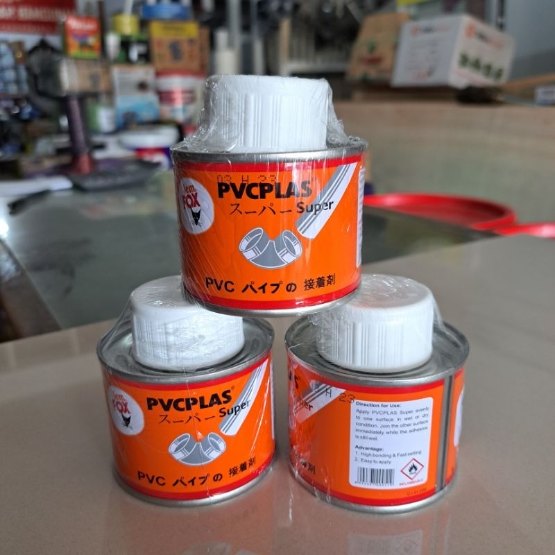 Jual LEM PVC KALENG / LEM PIPA MEREK LEM FOX 100gr | Shopee Indonesia