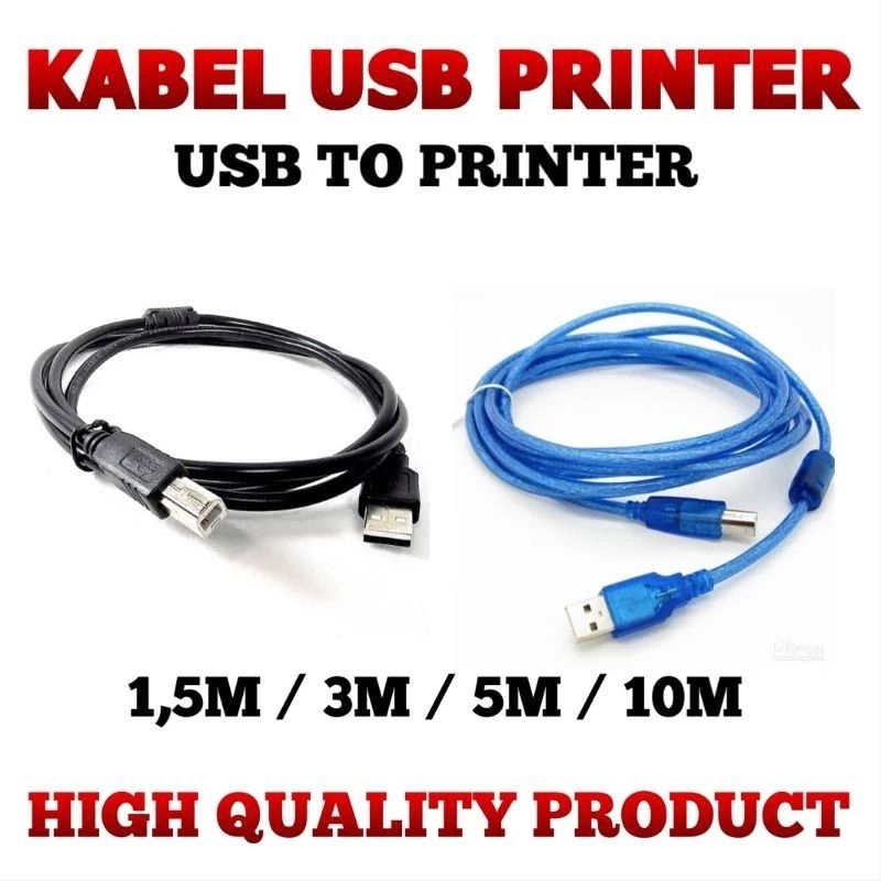 Jual KABEL PRINTER USB ( USB DATA PRINTER ) 1M / 1,5M / 3M / 5M / 10M ...