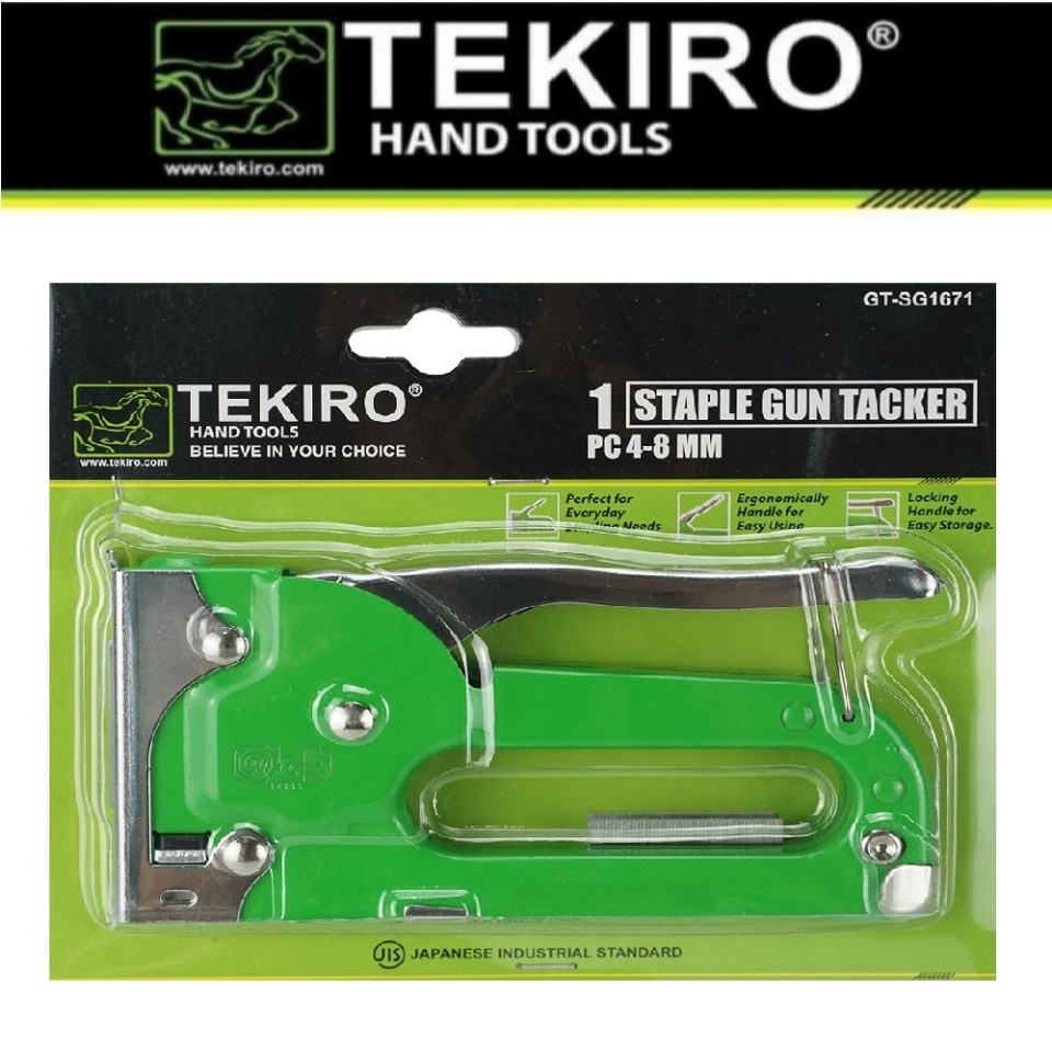 Jual TEKIRO staple gun standar ukuran 4 - 8 mm / alat tembak staples ...