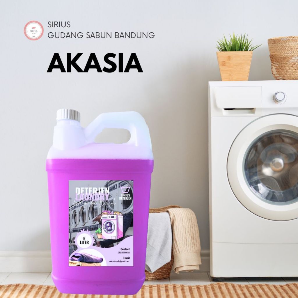 Jual Deterjen Cair Sirius 5 Liter - Detergent Cair, Detergen Laundry - Sabun Cuci Pakaian Baju ...