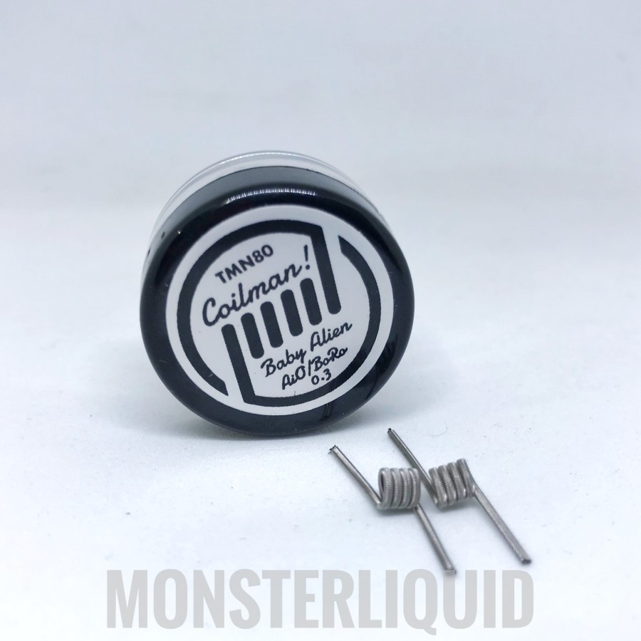 Jual COILMAN TMN80 BABY ALIEN COIL FOR AIO / BORO 0.3 OHM PREBUILD ...
