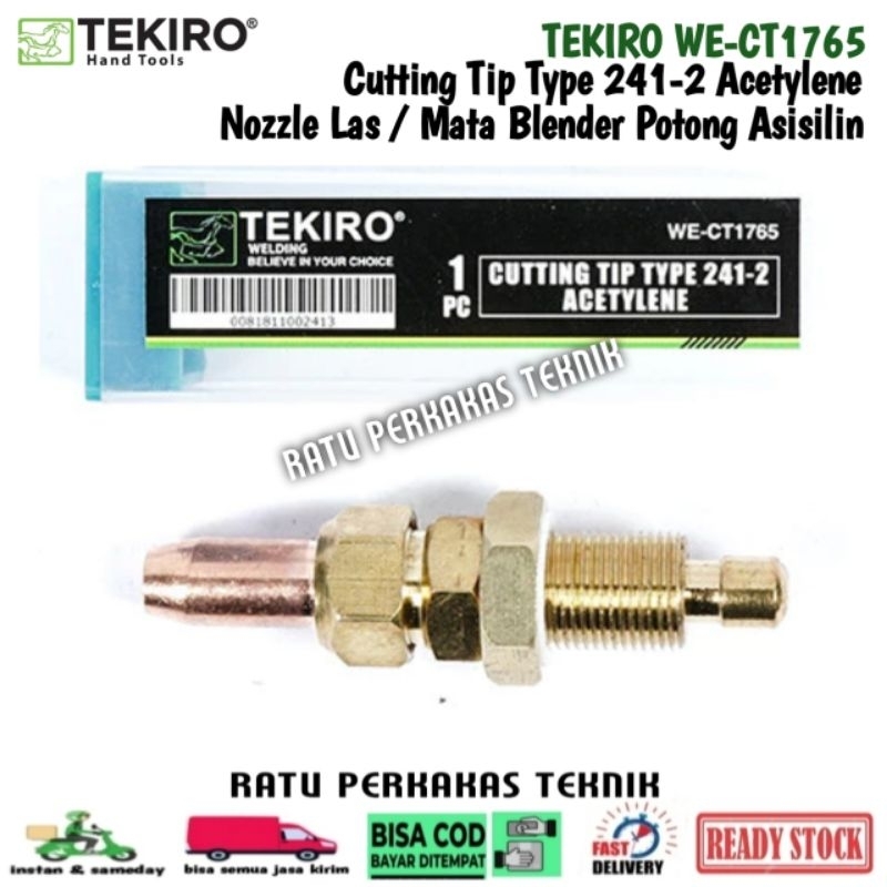 Jual Tekiro Cutting Tip Type 241-2 Acetylene Nozzle Las / Mata Potong ...
