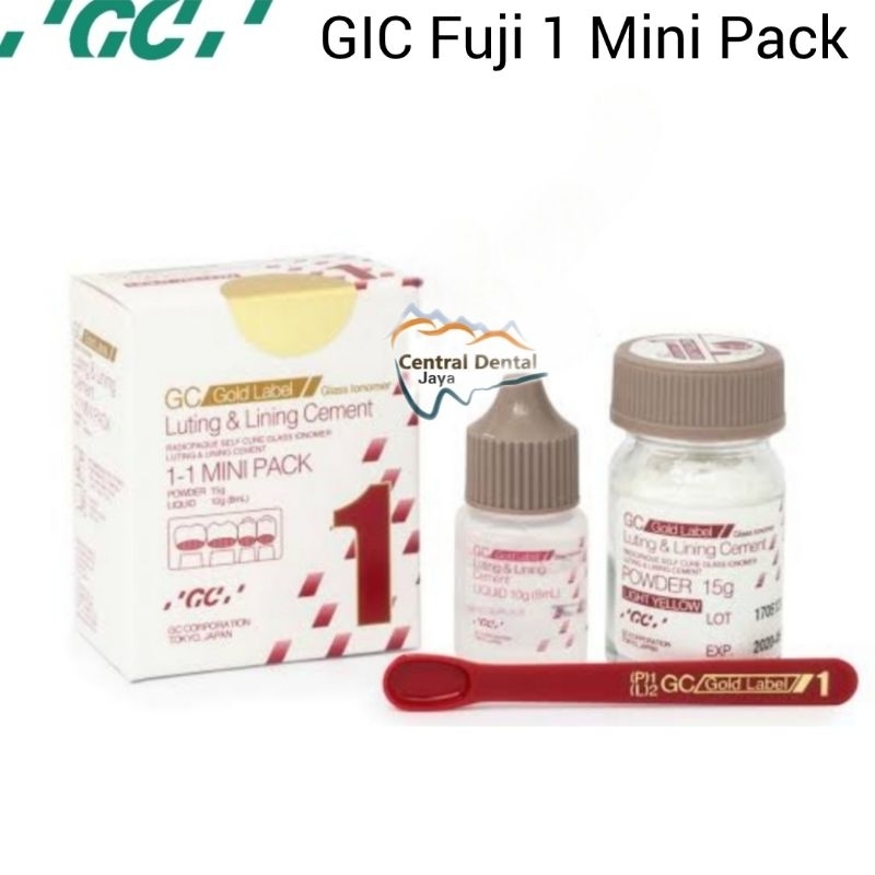 Jual GC GIC Fuji 1 Mini Pack / Glass Ionomer luting cement Fuji I / Glassionomer Cement Fuji lem ...