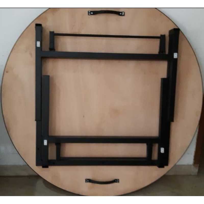 Jual Meja Bulat Lipat Plywood | Shopee Indonesia