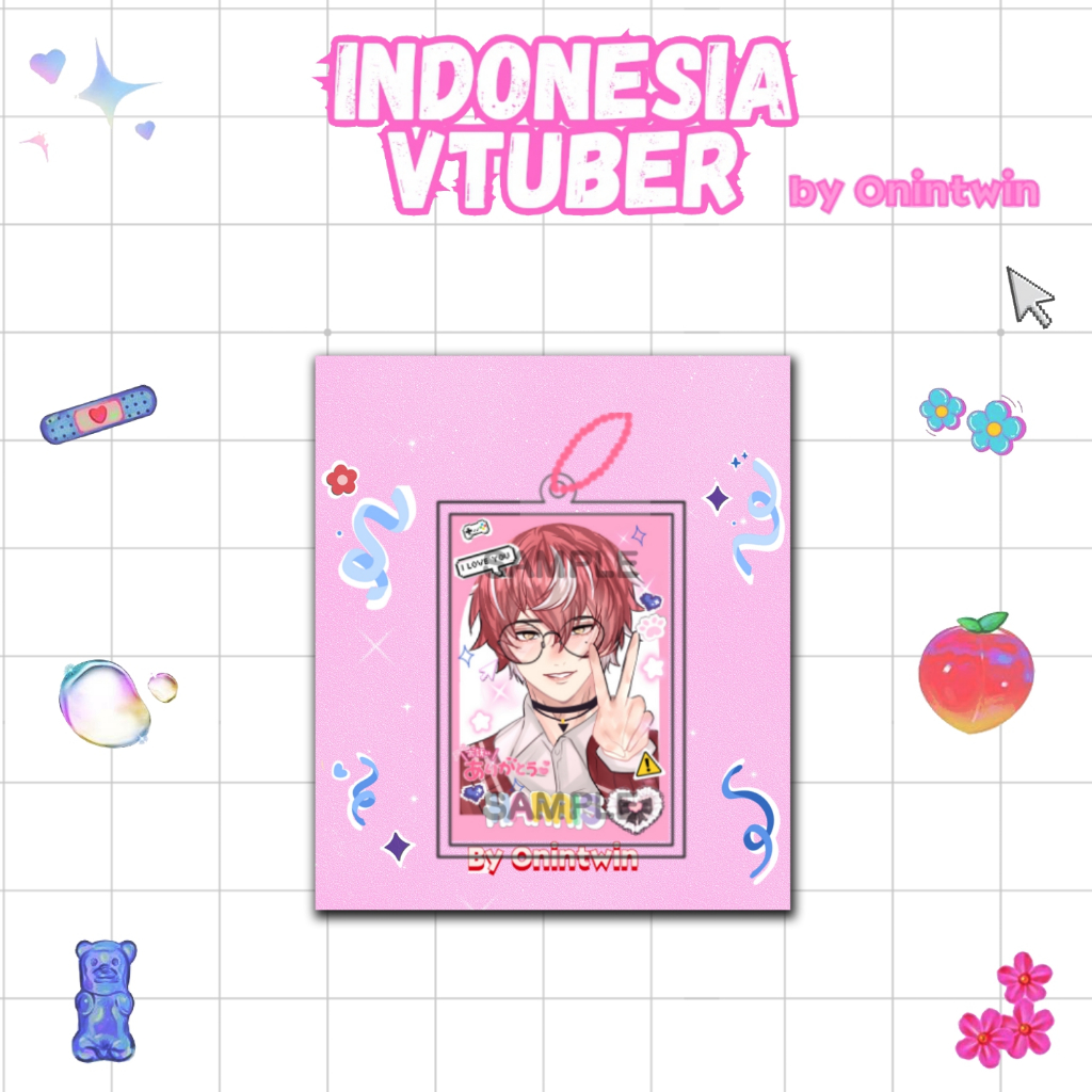 Jual VTUBER INDONESIA photocard by onintwin / Harris Caine / Mikazuki ...