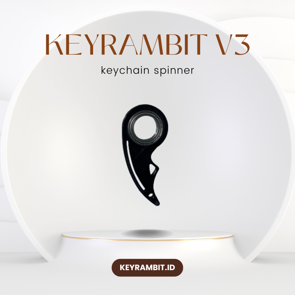 Jual KEYRAMBIT Keychain Spinner "THE KARAMBIT V3" | Shopee Indonesia