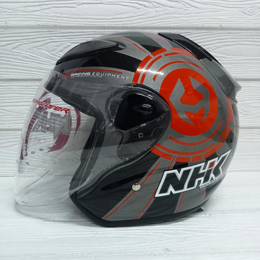 Jual HELM NHK HALF FACE HELM NHK R6 ANEKA MOTIF CUBE / XION / WAVE ...