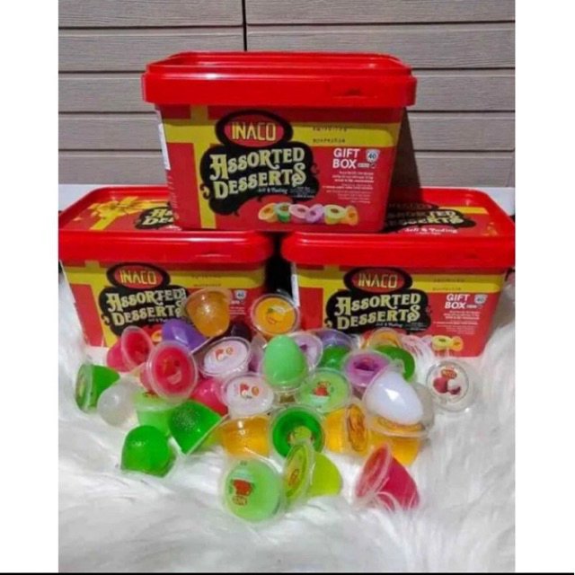 Jual Inaco dessert assorted Jelly isi 40 giftbox | Shopee Indonesia